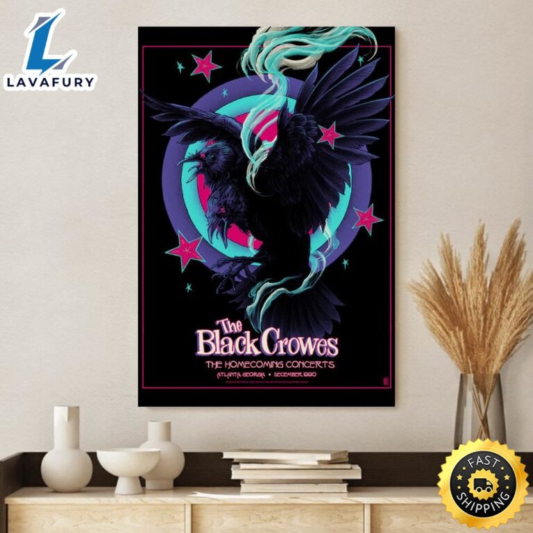 Las Vegas, Nv February 9 & 10, 2024 The Black Crowes Tour Poster - Lavafury